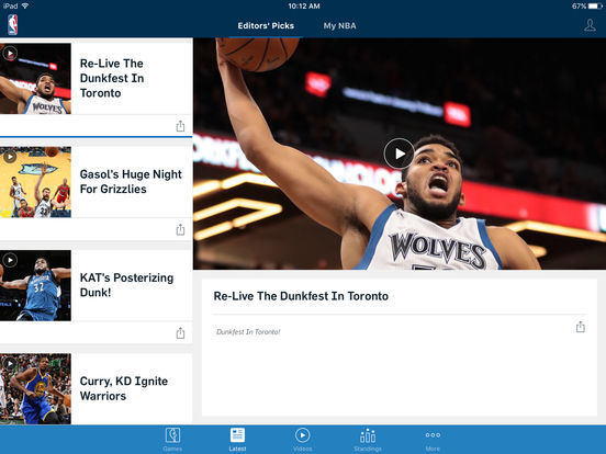 2016-17 NBA App on the App Store