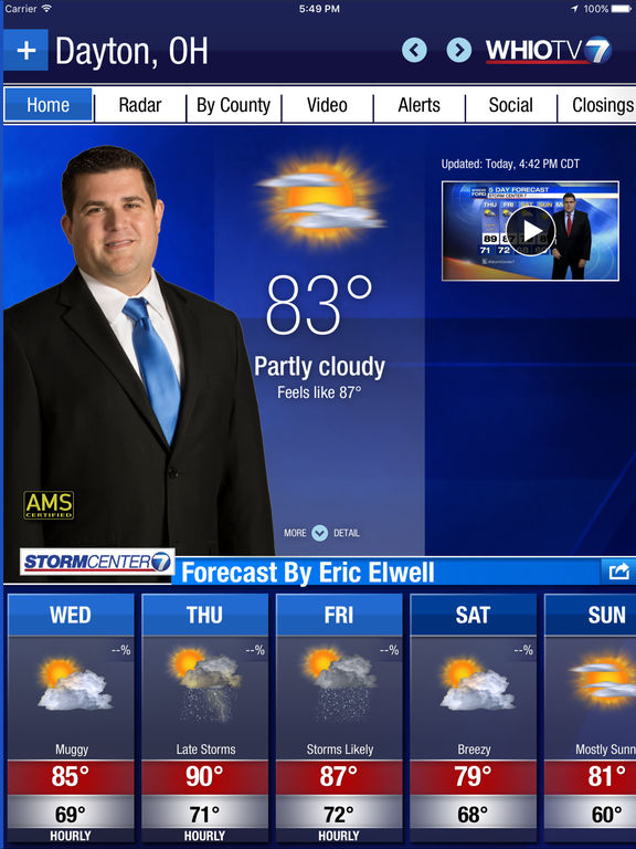 WHIO Weather – Live radar, Closings, Forecast - appPicker