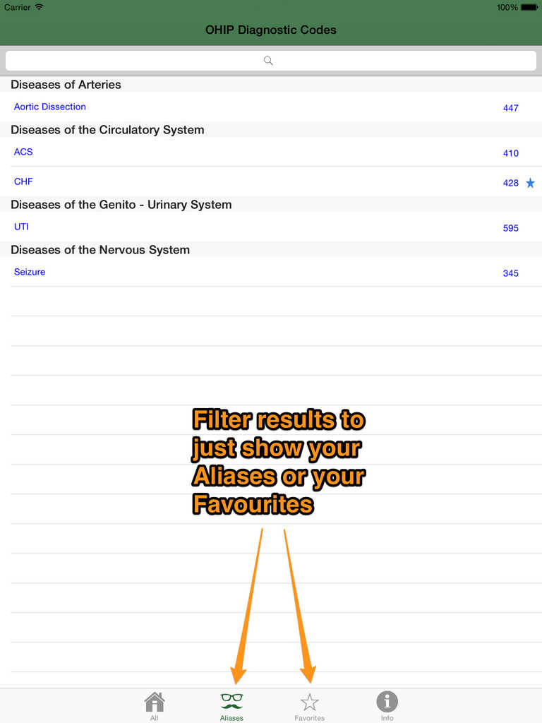 App Shopper: OHIP Diagnostic Codes (Medical)