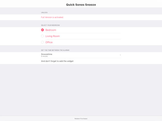 Quick Sonos Snooze | Apps | 148Apps