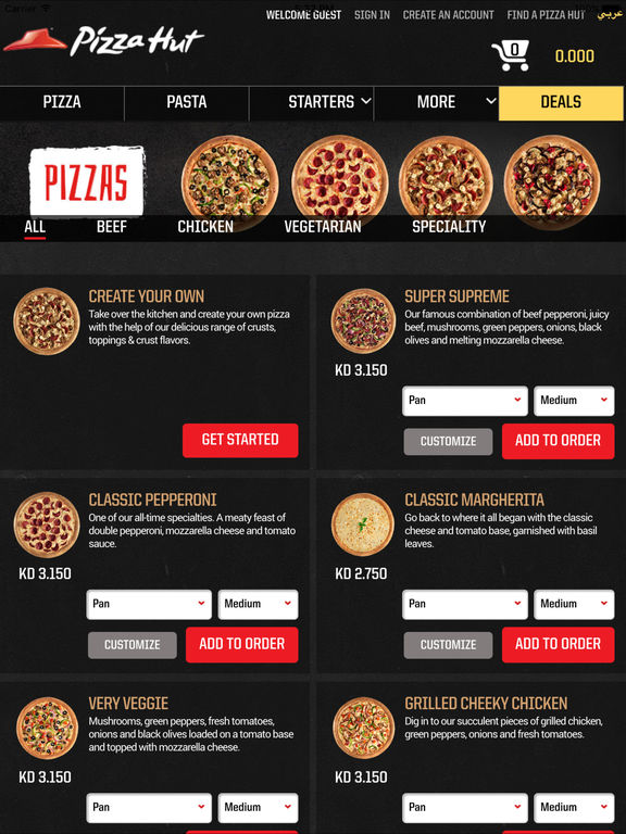 Pizza Hut Kuwait | Apps | 148Apps