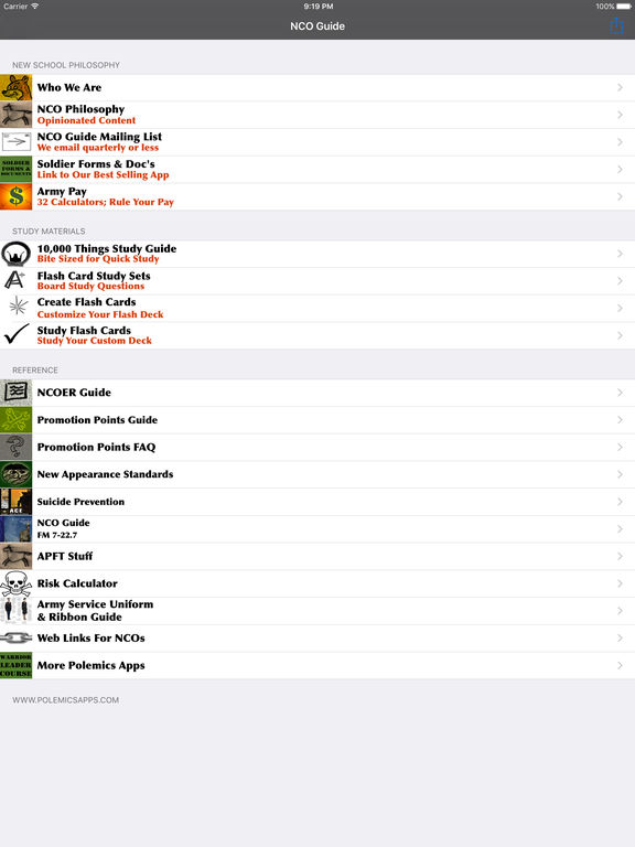App Shopper: Army NCO Guide (Reference)